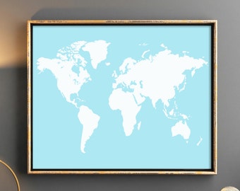 World map download World map printable with countries names | Etsy