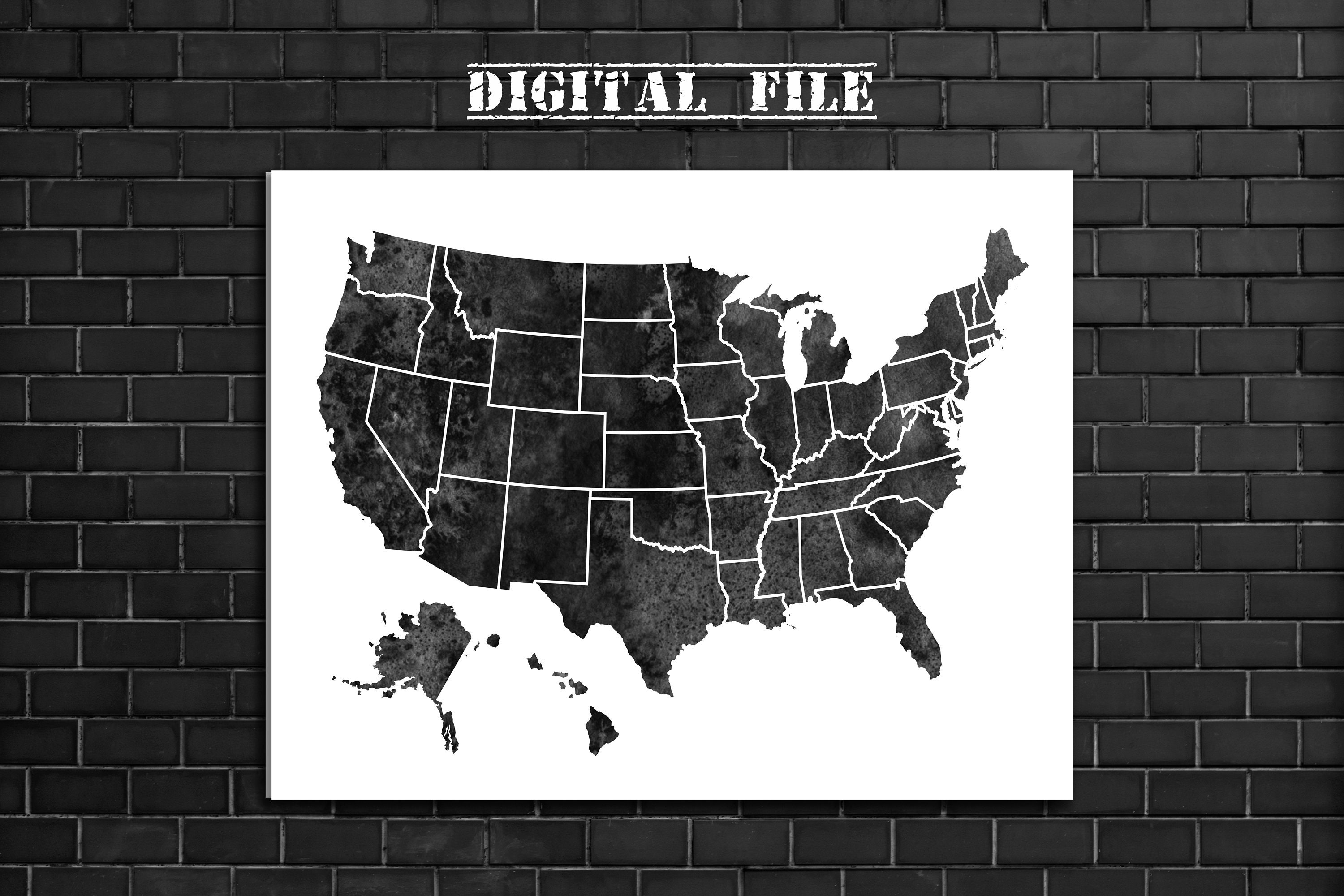 Custom USA Map Custom World Map Custom Map World Map Custom - Etsy ...