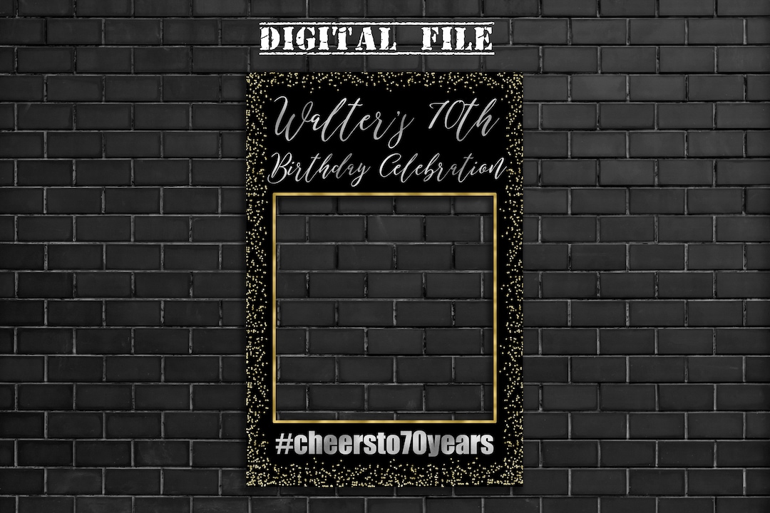 Custom Photo Prop Frame, Digital Photo Selfie Frame, Custom Photo Booth ...