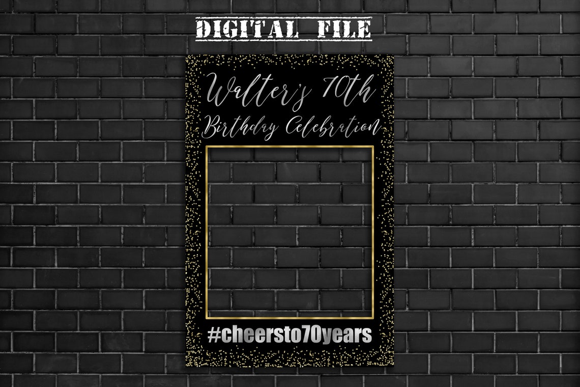 Custom Photo Prop Frame Digital Photo Selfie Frame Custom - Etsy