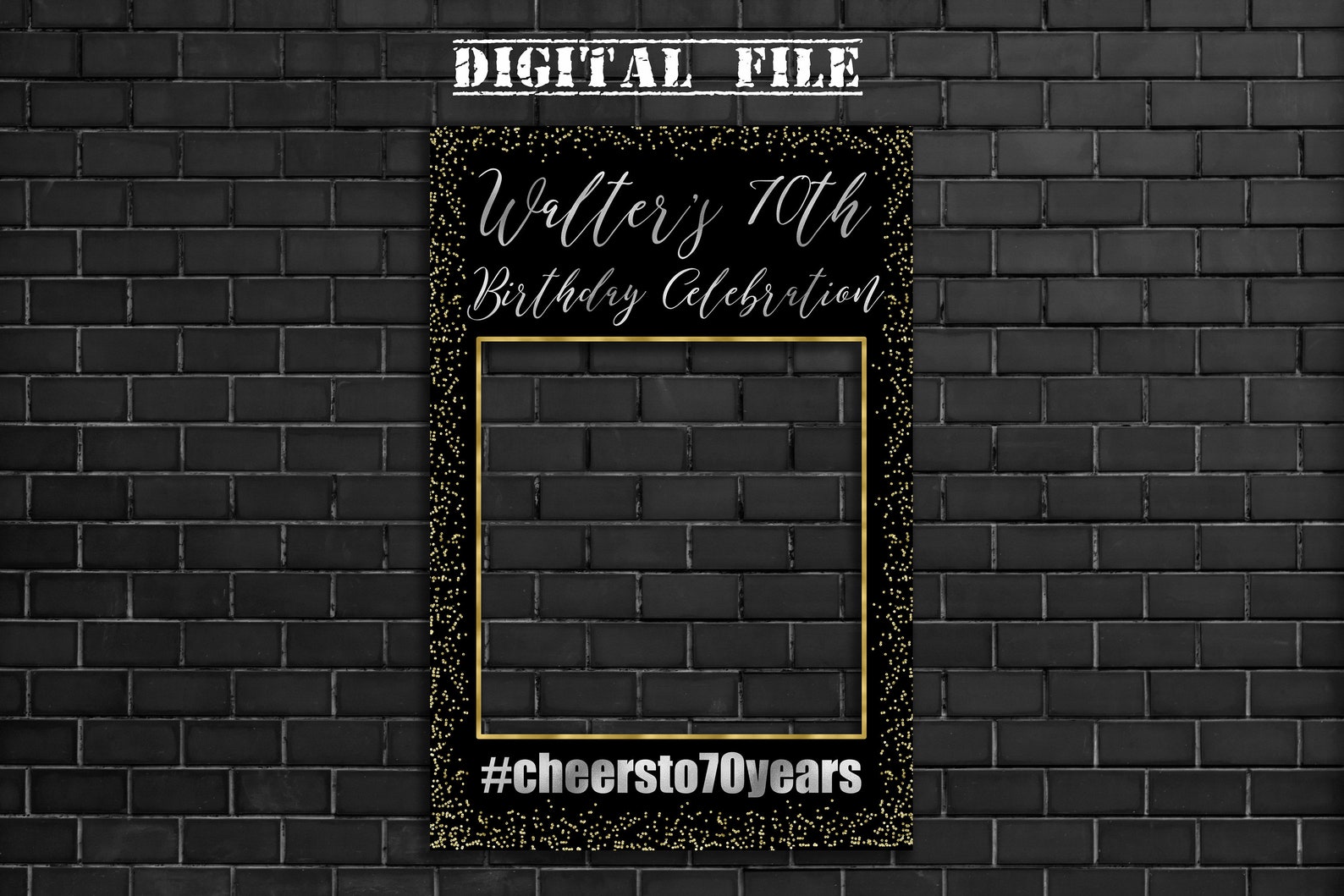 Digital Custom Photo Booth Frame Custom Photo Props Custom - Etsy