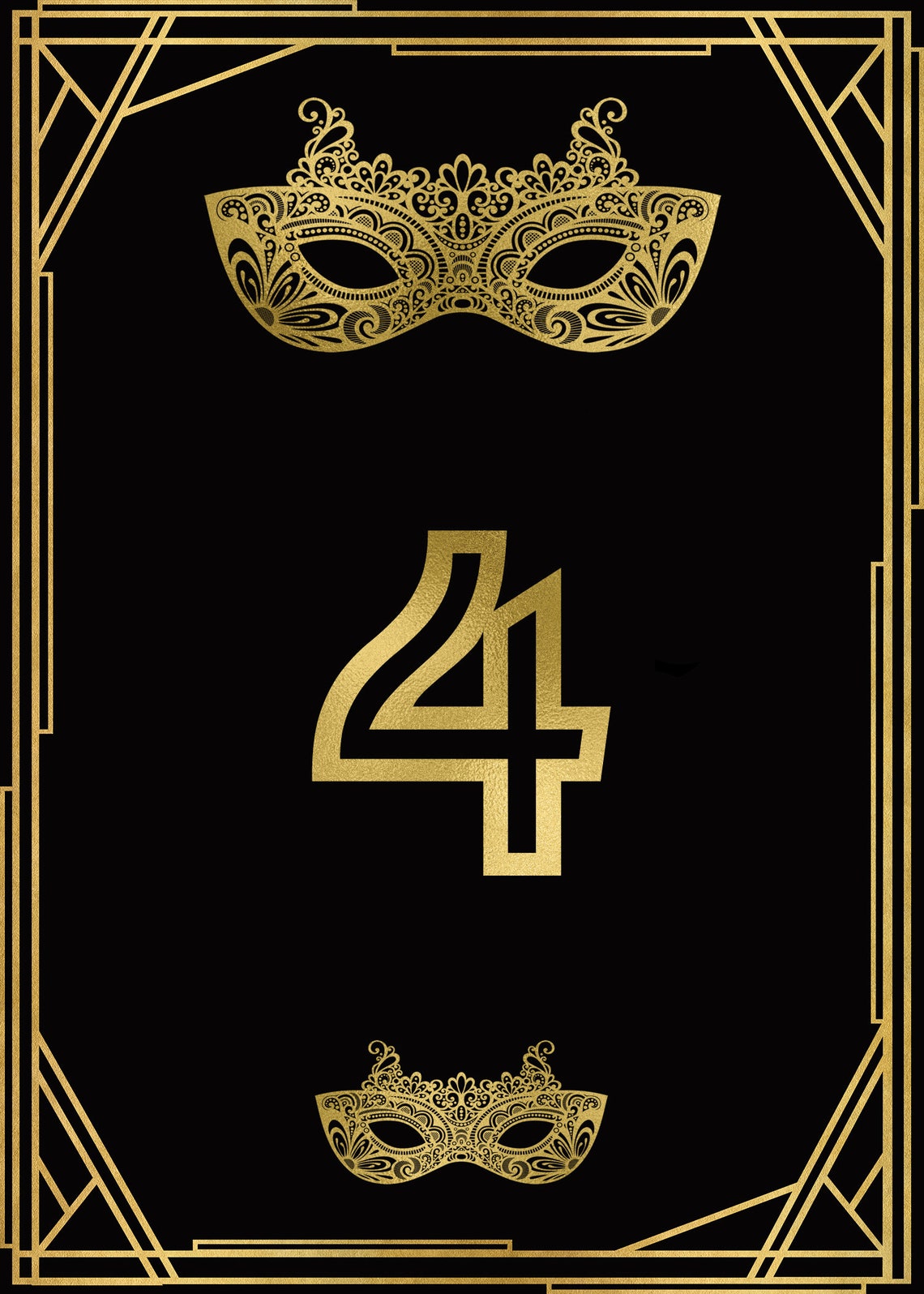 Masquerade Party Table Numbers: 5x7 Decoration (digital) - Etsy