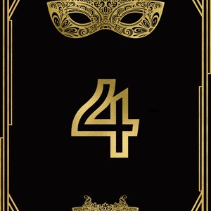 Masquerade Party Table Numbers: 5x7 Decoration (digital) - Etsy