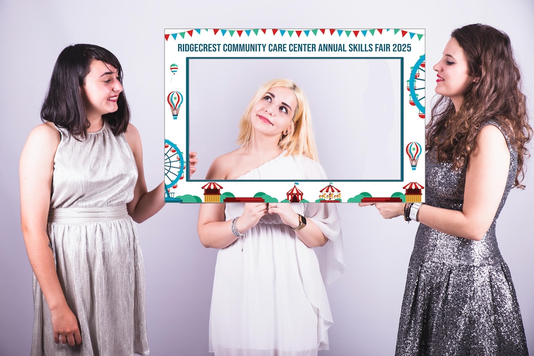 Custom Photo Booth Frame: Personalized Party Selfie Prop (digital ...