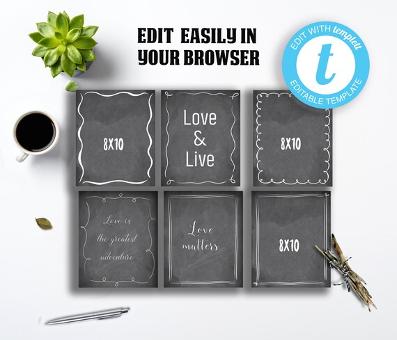 Editable Chalkboard