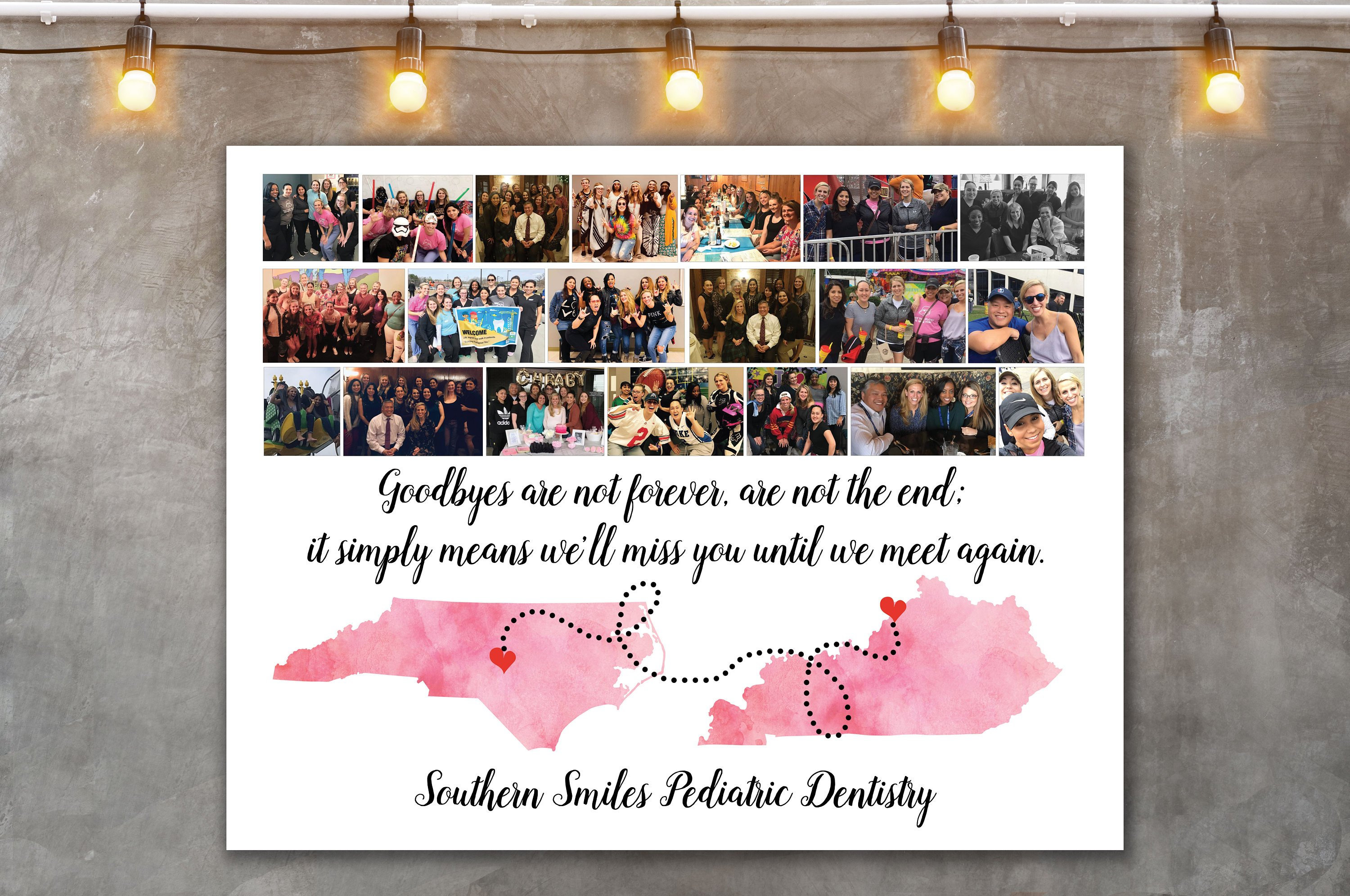 Coworker Leaving Gift Photo collage gift Retirement Gift for | Etsy