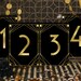 3x4 Roaring 20s Table Numbers, 1-26 Table Numbers, Art Deco Decoration ...