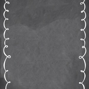 Editable Set of Chalkboard Signs With Wavy Hand Drawn Frames, Digital ...