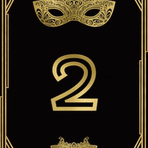 Masquerade Party Table Numbers: 5x7 Decoration (digital) - Etsy
