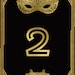 Masquerade Party Table Numbers: 5x7 Decoration (digital) - Etsy