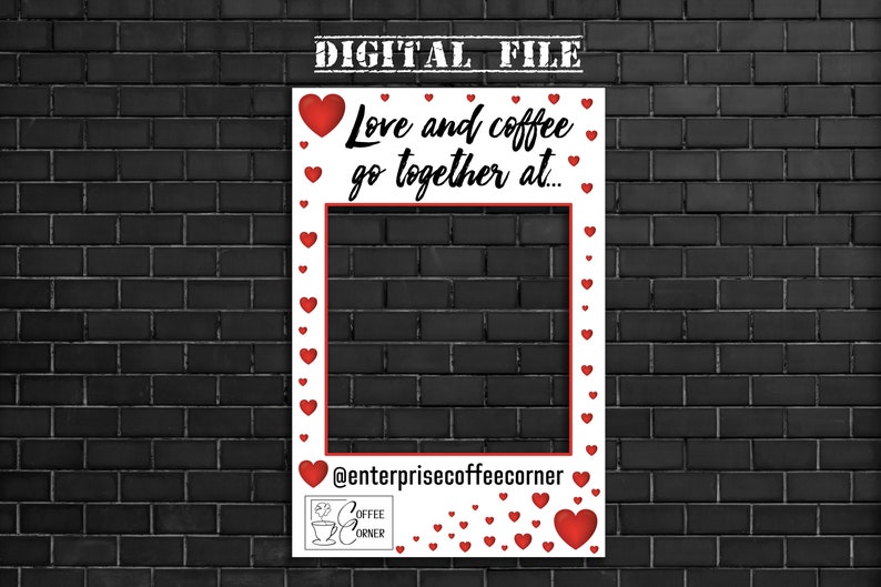 Custom Photo Prop Frame Digital Photo Selfie Frame Custom - Etsy