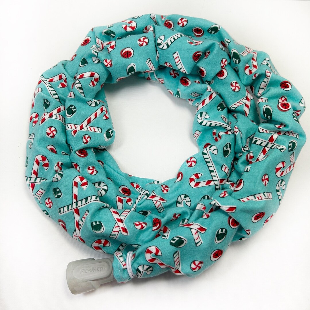 Candy Cane, Flannel Cpap Hose Cover, Tubing Warmer, Sleep Apnea ...