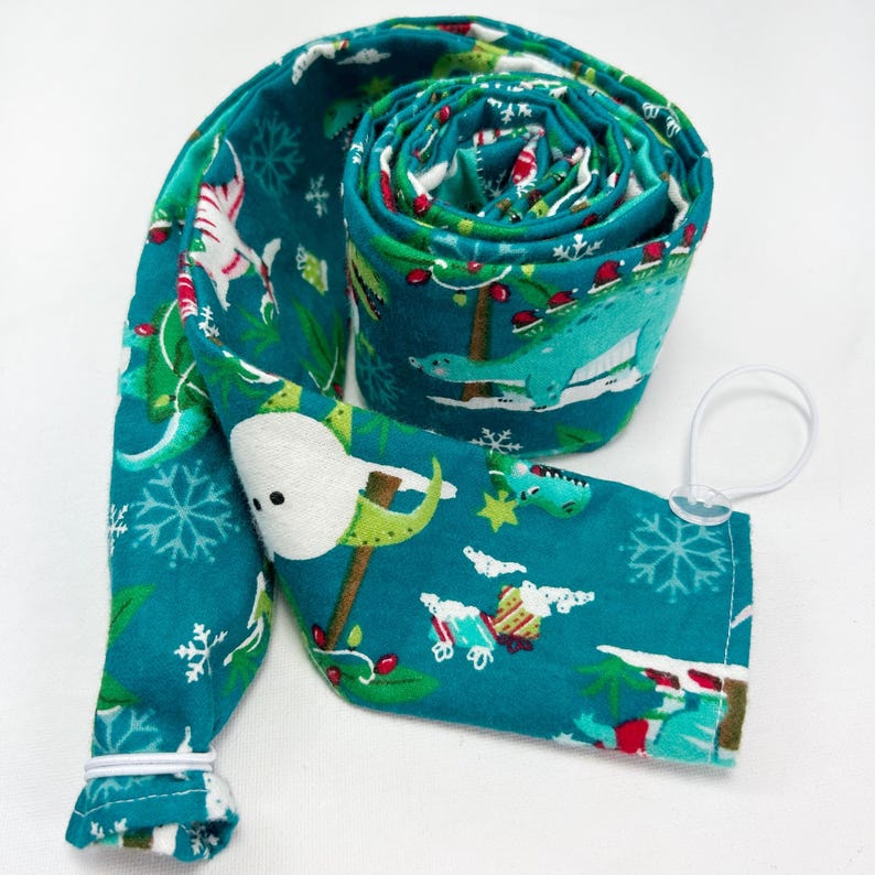 Christmas Dinosaur, CPAP Hose Cover, BIPAP Tubing Sleeve Wrap, Trach ...