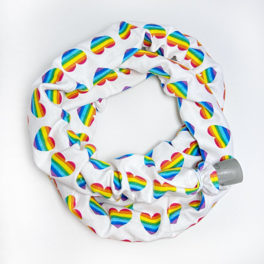 Rainbow Hearts, Pride, CPAP Tubing Cover, Hose Cover Cozy, BIPAP, Vent ...