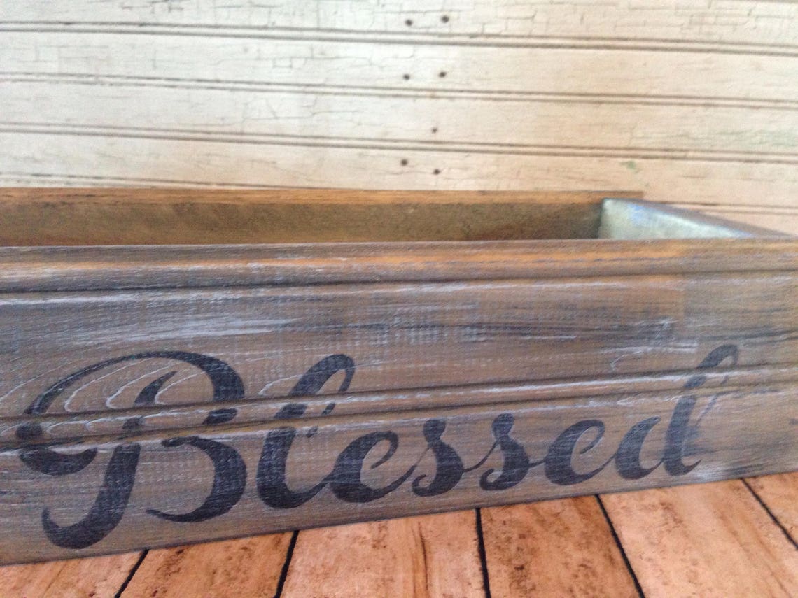 FREE SHIPPING Blessed Farmhouse Style Crate Farmhouse - Etsy