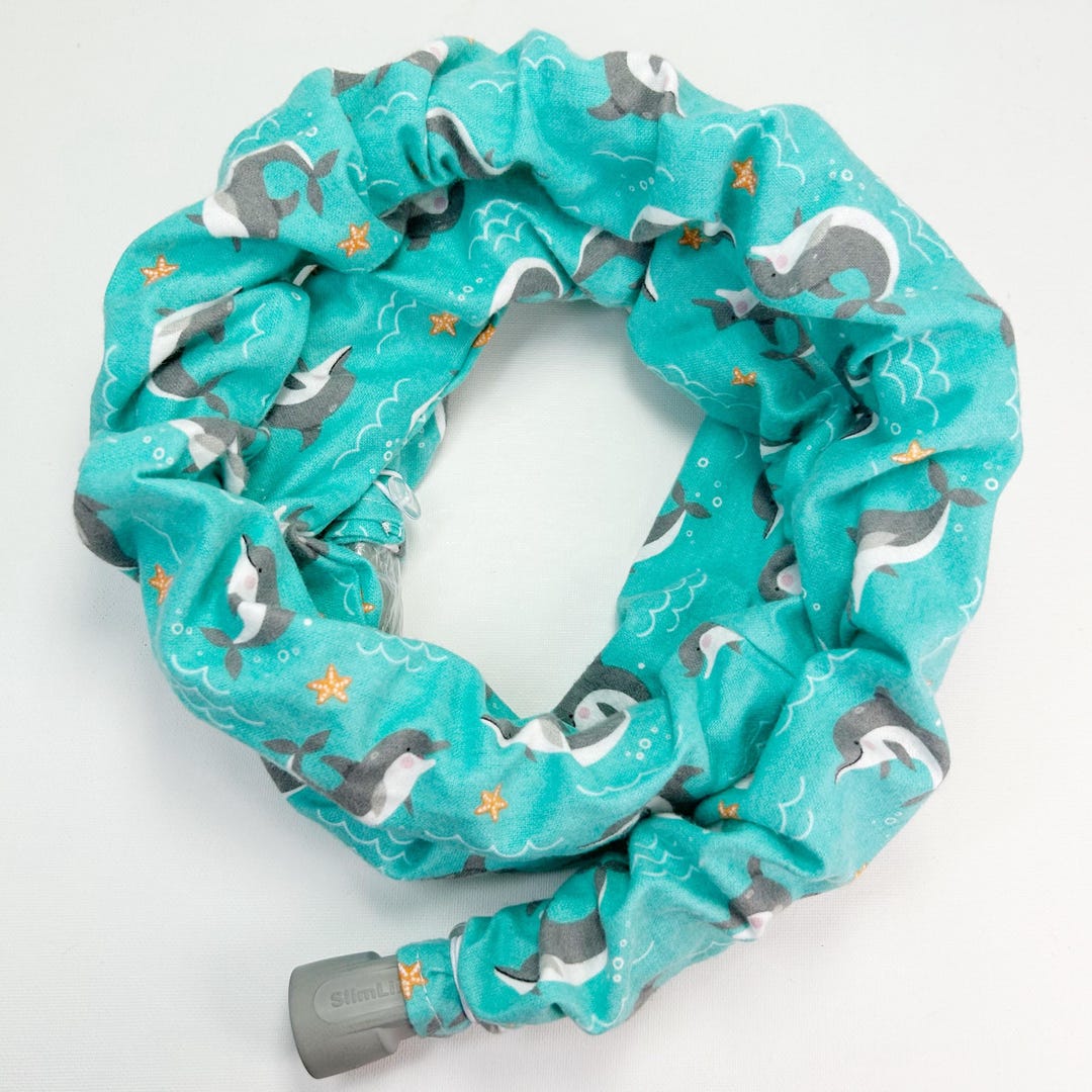 Dolphins, CPAP Hose Cover, BIPAP Tubing Sleeve Wrap, Trach Vent Cushion ...