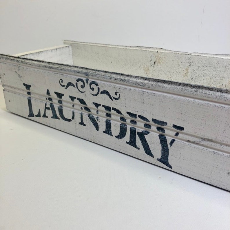 Laundry Organization Farmhouse Style Crate Farmhouse Decor - Etsy