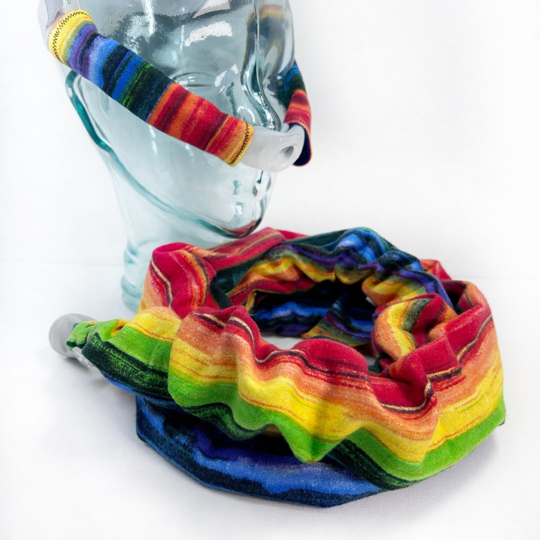 Watercolor Rainbow CPAP Hose and Cheek Strap Cover 3 Pc Set - Etsy