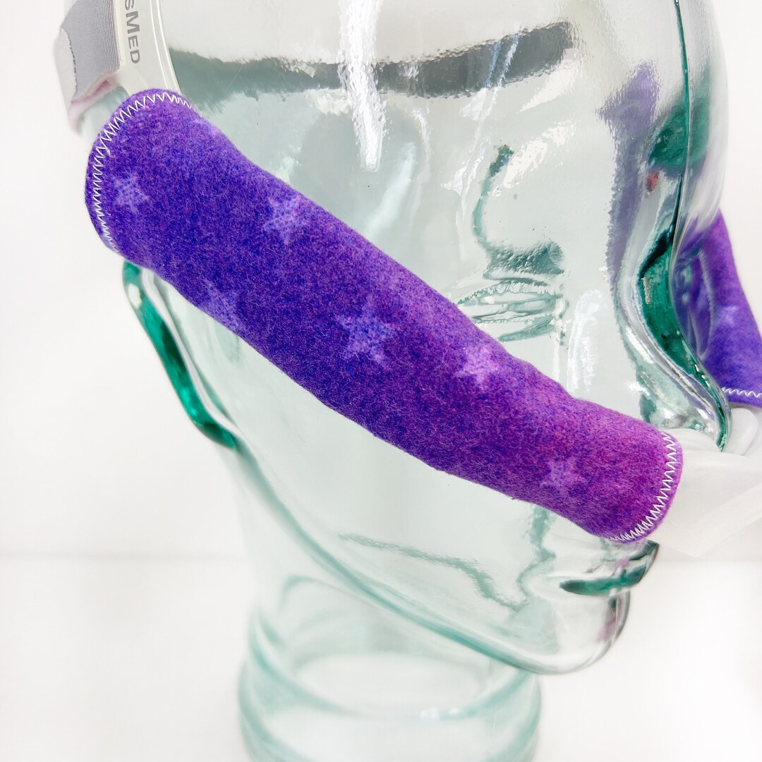 Purple Stars, CPAP Cheek Strap Covers, CPAP Cheekers, Cheek Cozy Pads ...