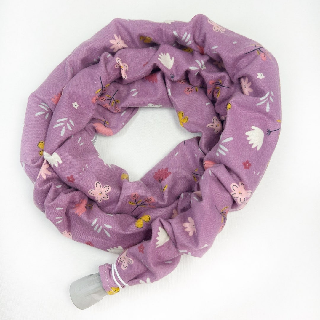 Purple Floral, CPAP Hose Cover, Tubing Wrap, Bipap, Apap, Vent, Trach ...