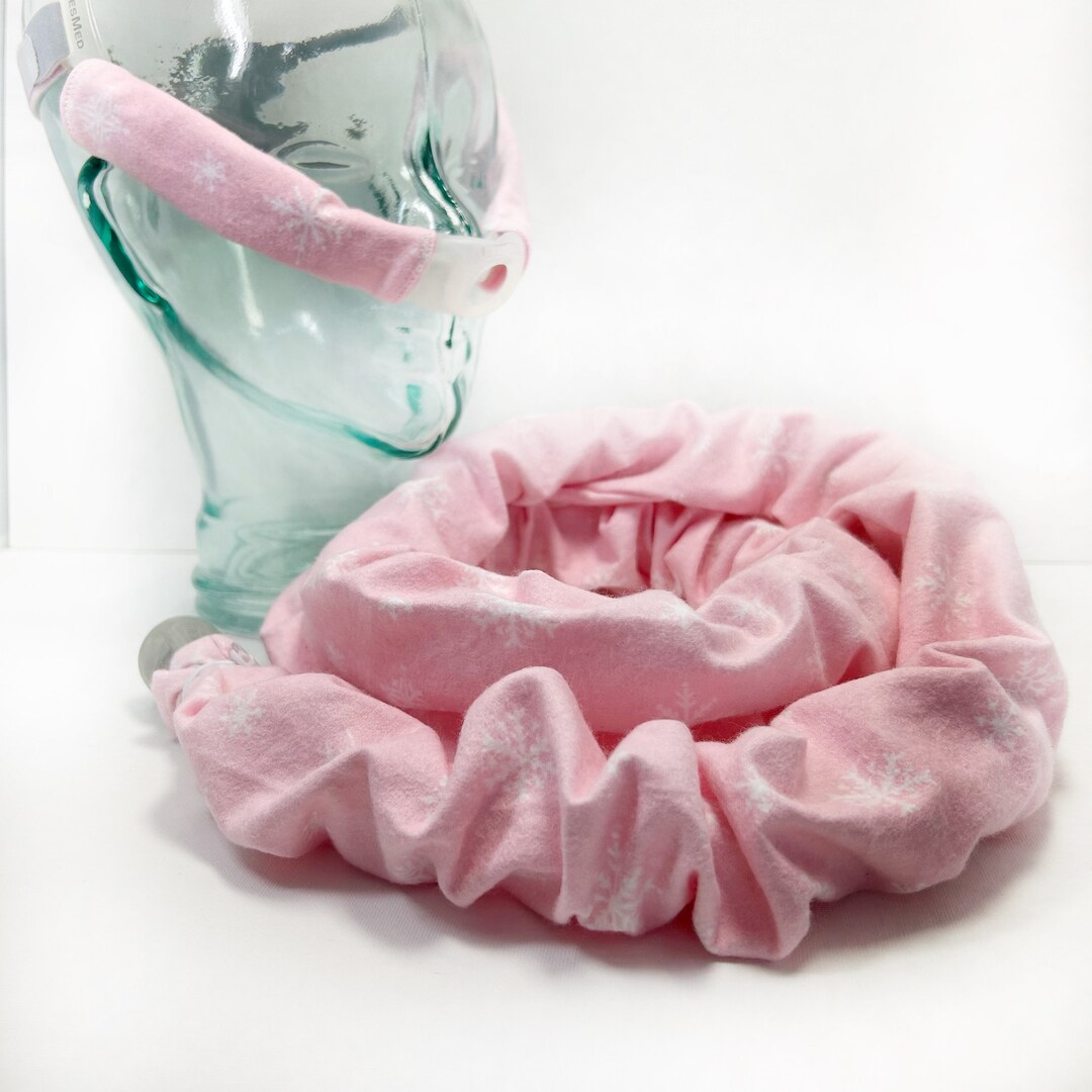 Pink Snowflake, CPAP Hose and Cheek Strap Cover, 3 Pc Set, Tube Wrap ...