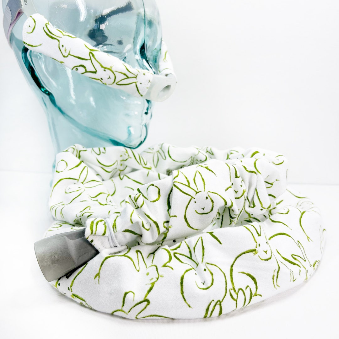 Spring Bunny Rabbit, CPAP Hose Cheek Strap Cover 3 Pc Set, Tubing Cozy ...