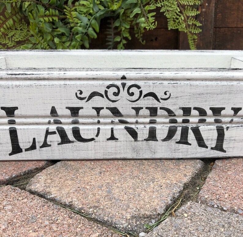 Laundry Organization Farmhouse Style Crate Farmhouse Decor - Etsy