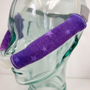 Purple Stars, CPAP Cheek Strap Covers, CPAP Cheekers, Cheek Cozy Pads ...
