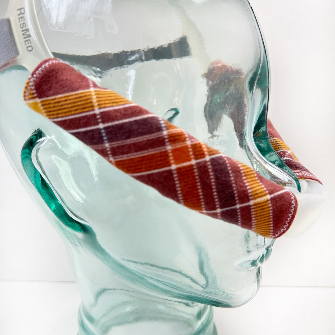 Rust Plaid, CPAP Cheek Strap Covers, CPAP Cheekers, Cheek Cozy Pads ...