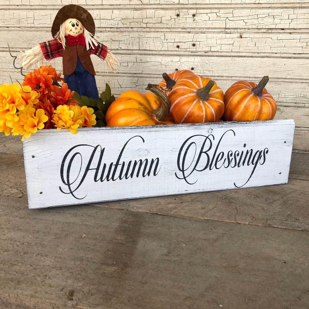 Fall Farmhouse Crate Fall Porch Decorating Farmhouse Decor - Etsy
