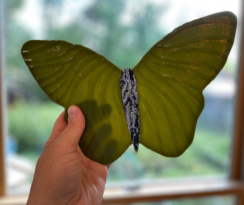 Flutterby Butterfly/ Wall Art/ Glass/ Transformation Gift/ Great Mom ...