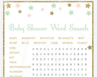Mint Word Search - Etsy