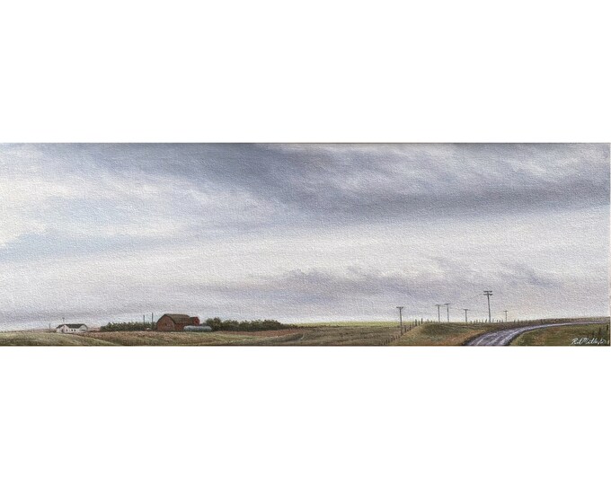 Rob Miller Painting, the Creek, Oil on Canvas, 12" X 20", Landscape ...