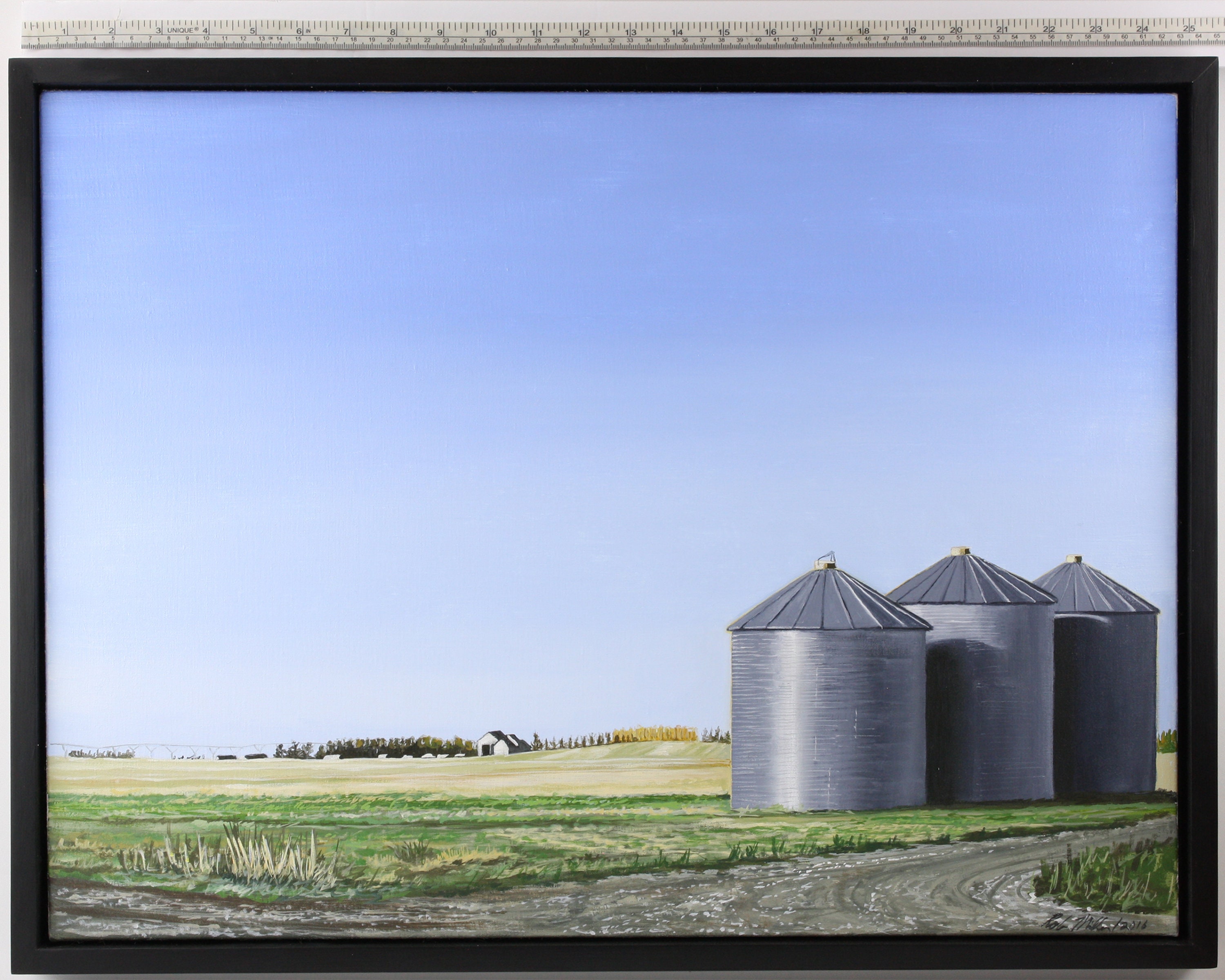 Alberta Prairie Landscape, Acrylic Painting, 18 X 24 Inchies, Rob ...