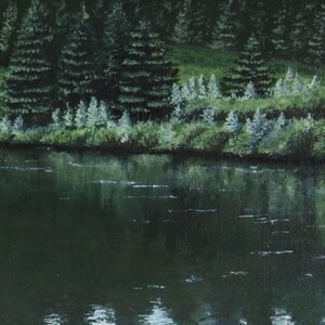 Rob Miller Painting, the Creek, Oil on Canvas, 12" X 20", Landscape ...