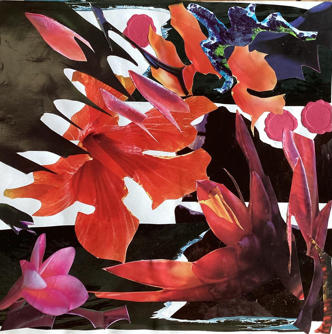 Red Hot Hawaii (ORIGINAL PAPER COLLAGE) - Etsy