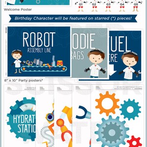 Cutest Boy's Robot Birthday Party Decor, Stem, Rob the Robot, Science ...