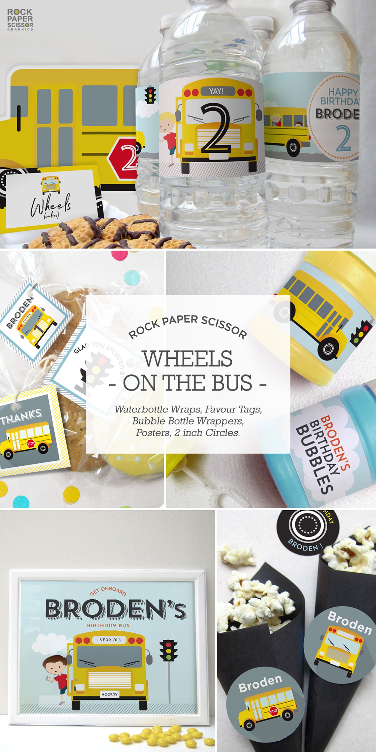 Kid's School Bus Birthday Party, Wheels on the Bus, Magic School Bus ...