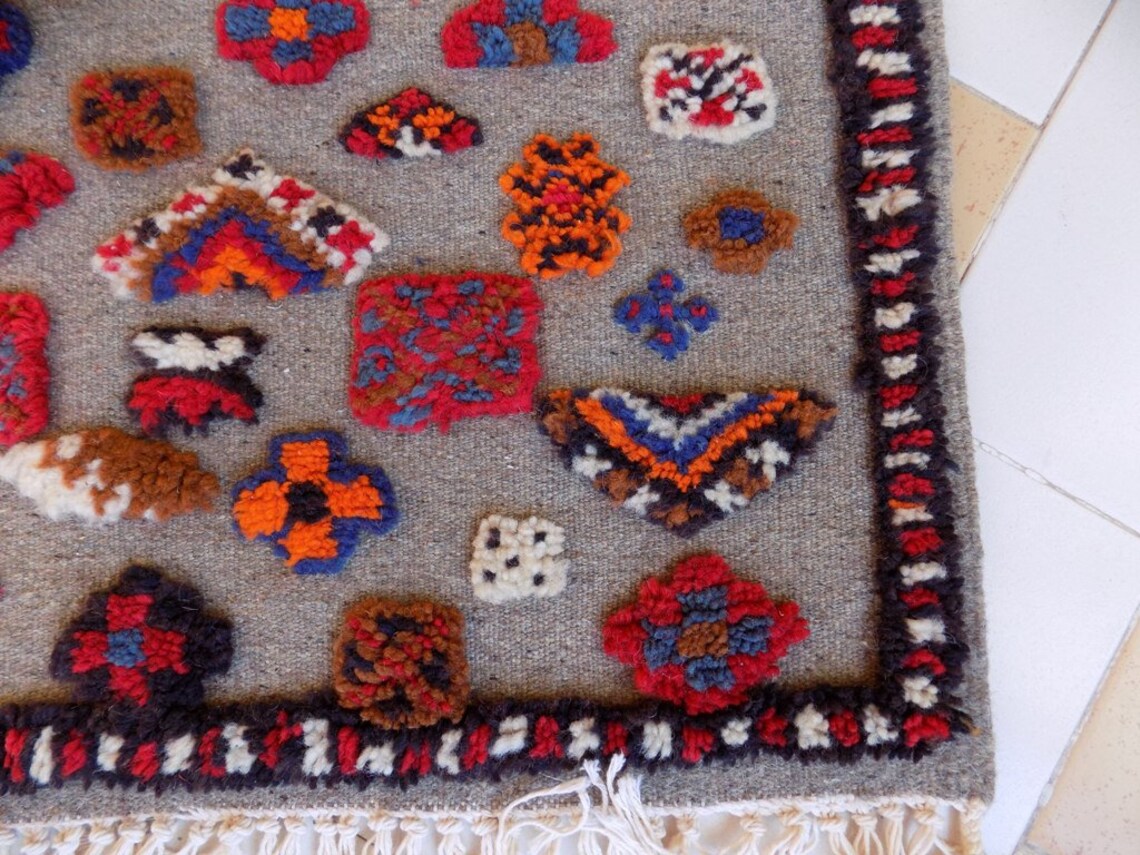 Hand Flatweave Knotted Berber Rug - Etsy