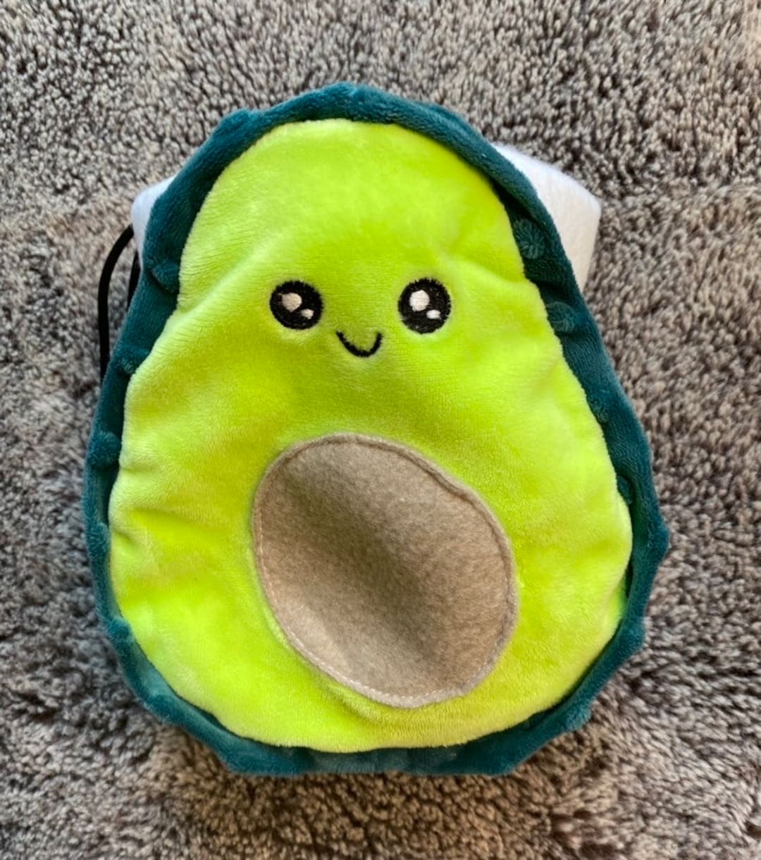 Kawaii Avocado Chalk Bag, Rock Climbing Bag, Drawstring Bag, Trinket ...