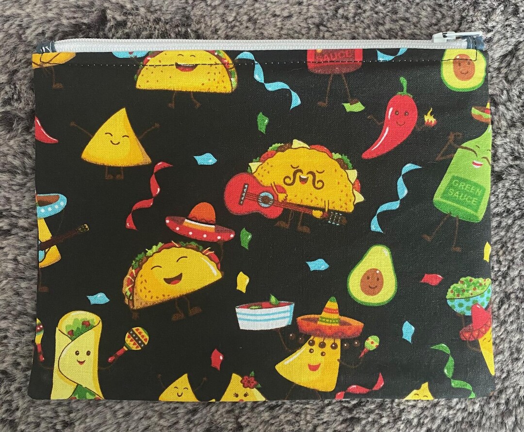 Mexican Food Taco - Back to School - Pencil Case - Zippered Pouch ...