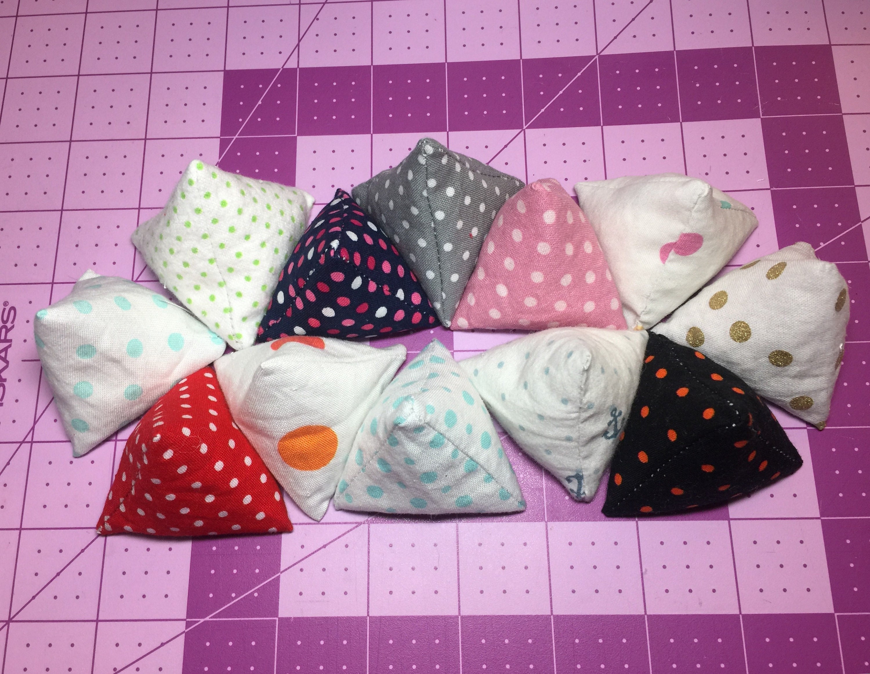 Sew Lovely Pattern Weights Paper Weights Triangle Weights | Etsy UK