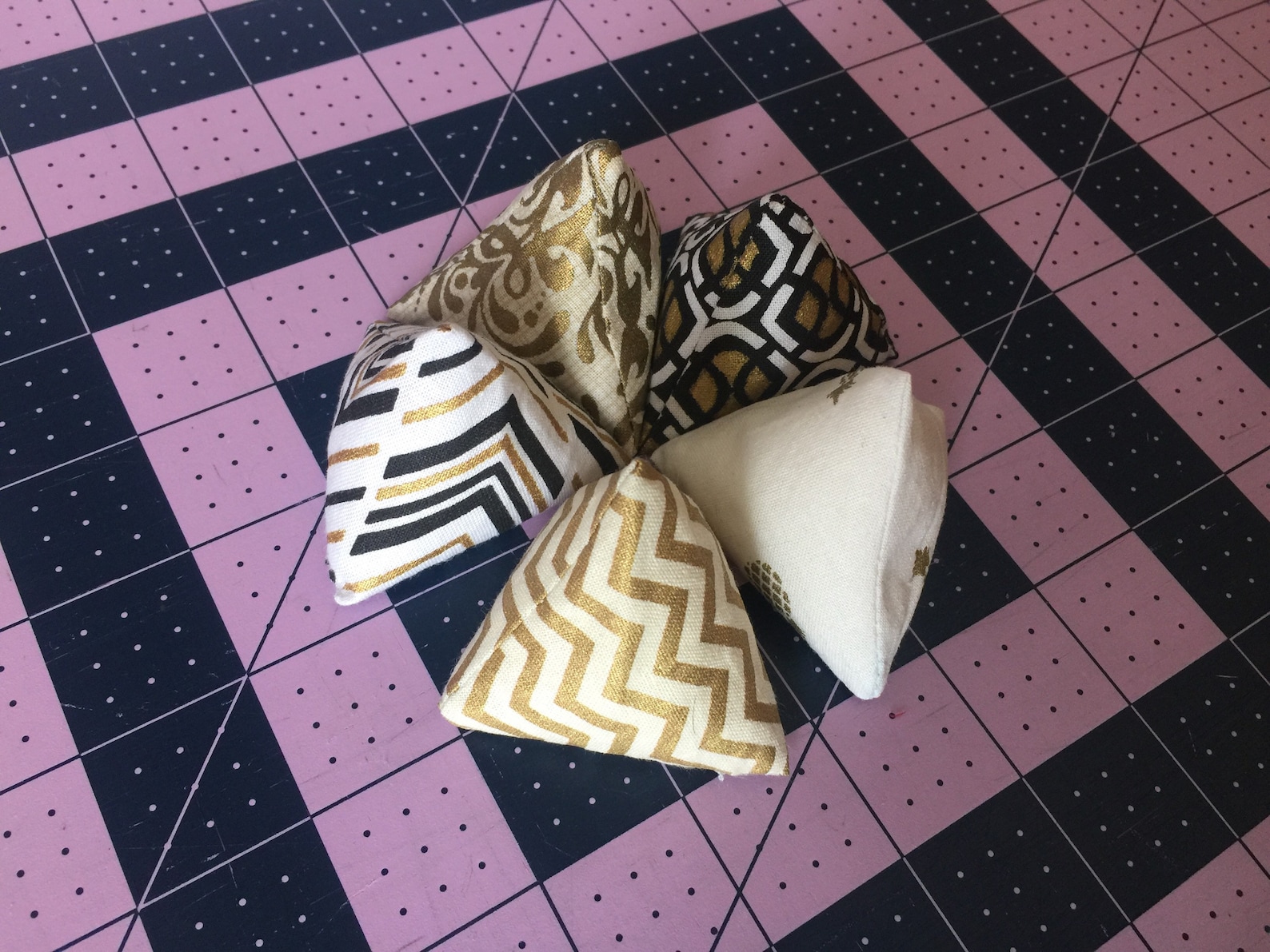 Sew Lovely Pattern Weights Paper Weights Triangle Weights | Etsy