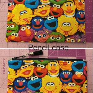 Sesame Street Characters - Back to School - Pencil Case - Zippered ...