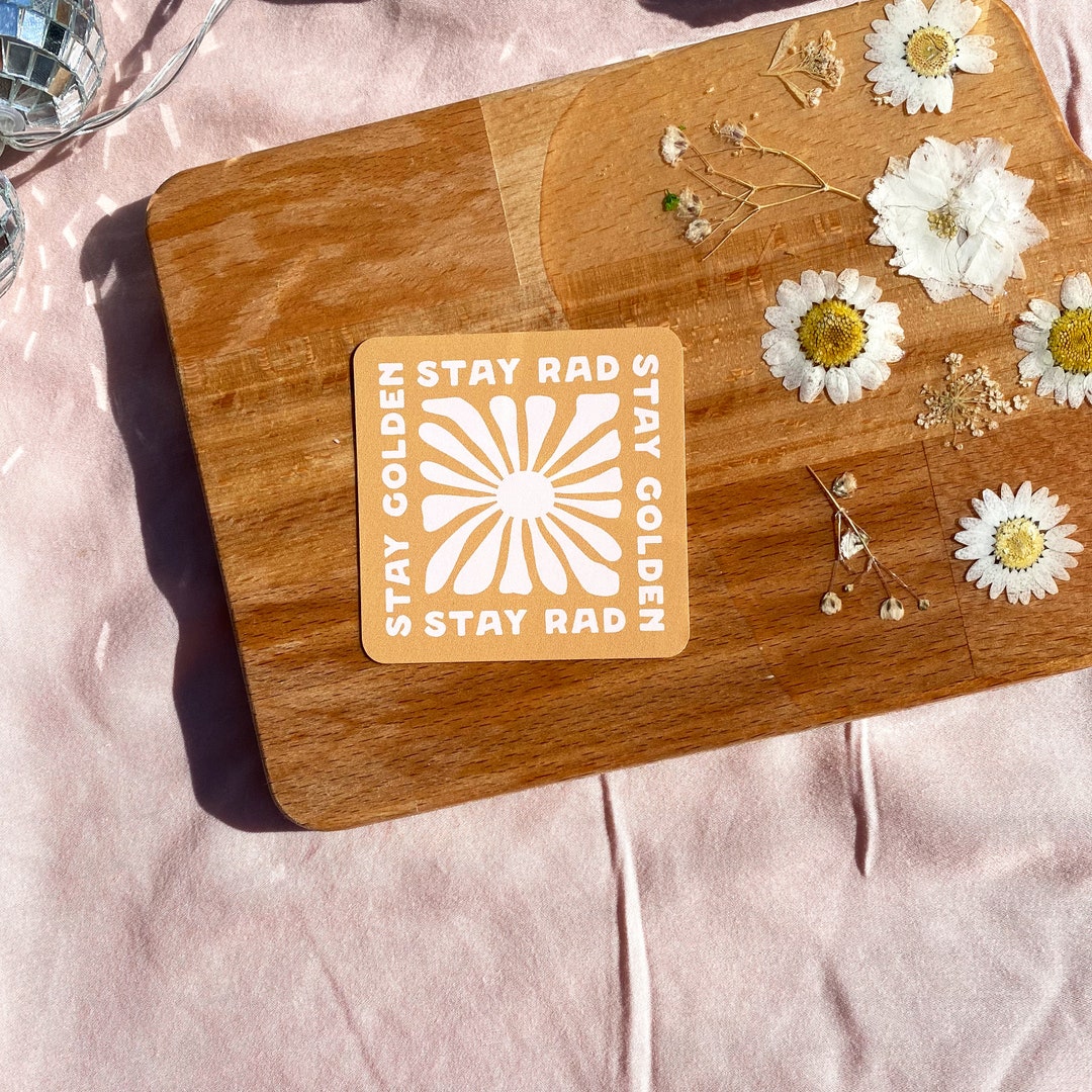 Stay Rad Stay Golden Sticker, Water Bottle Sticker, Stickers for ...