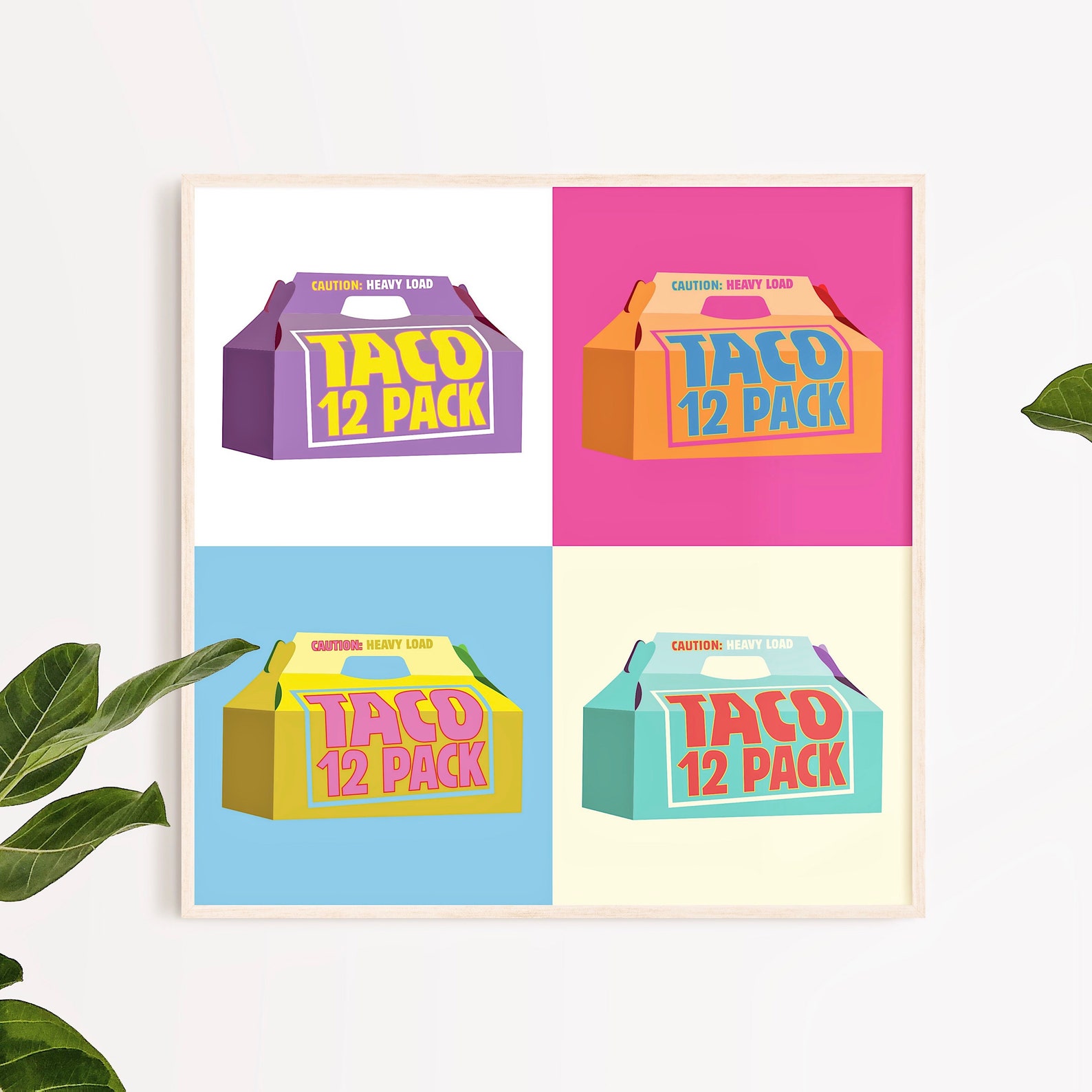 Taco Bell Pop Art Print Home Decor Wall Art Pop Art Wall - Etsy