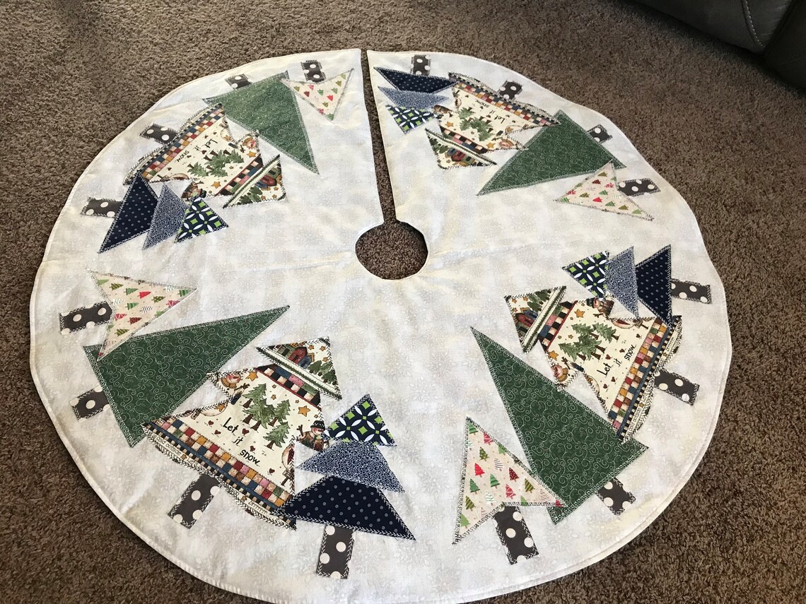 Custom Designed Christmas Tree Skirt, Custom Tree Skirt, Unique Gift ...