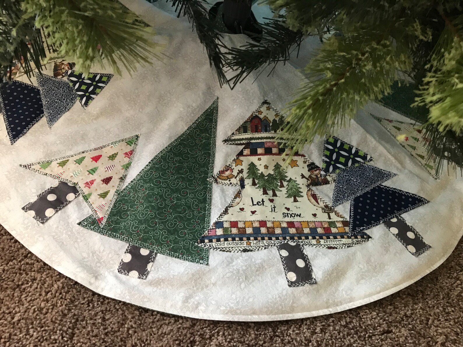 Custom Designed Christmas Tree Skirt, Custom Tree Skirt, Unique Gift ...