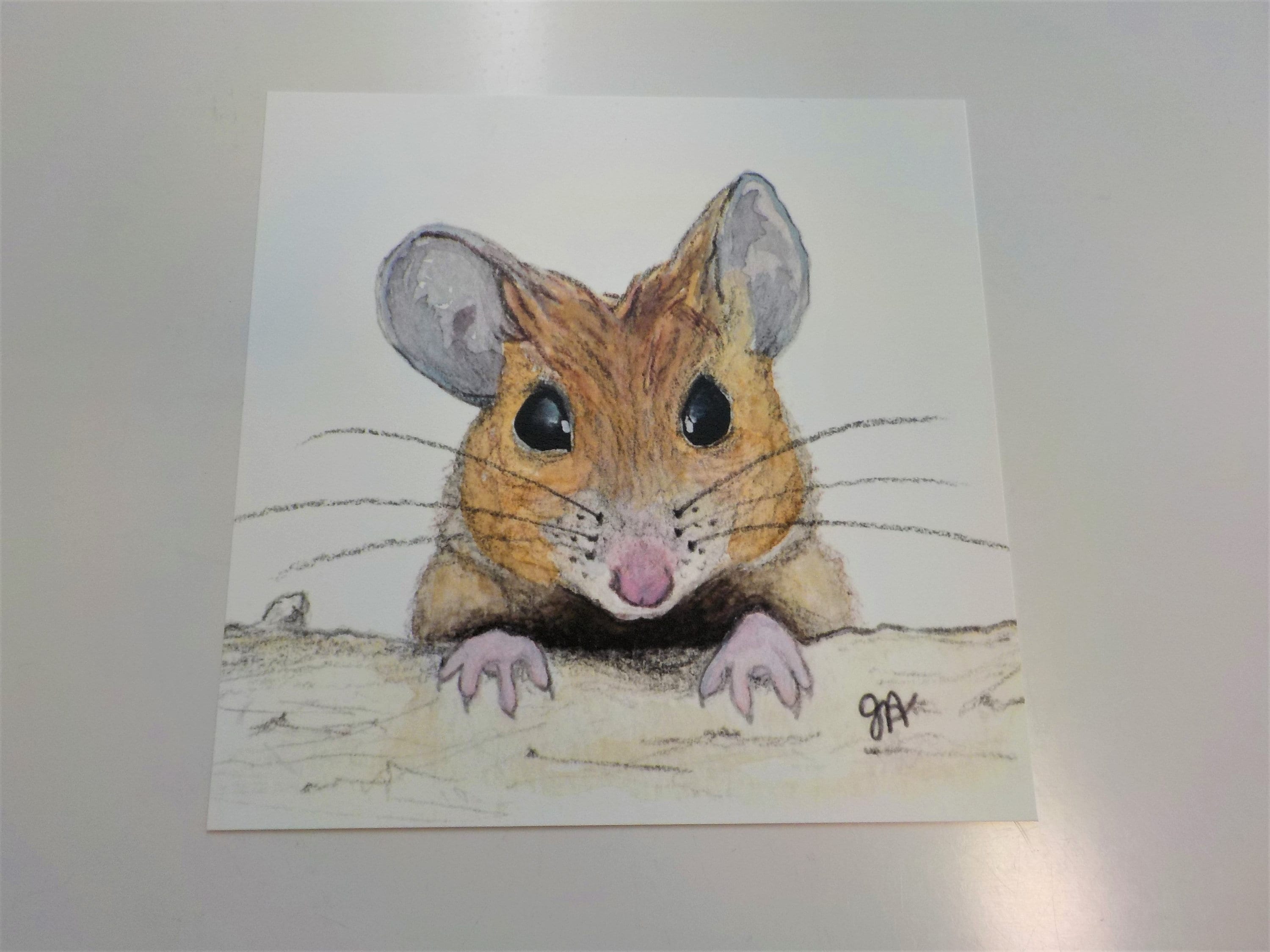 Mouse Watercolor Art Print, Mouse Art, Watercolor Art, Print ...