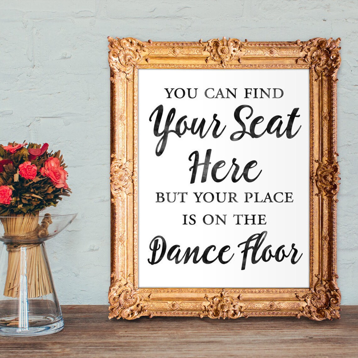 Wedding Escort Card Sign Find Your Seat Here but Your Place - Etsy